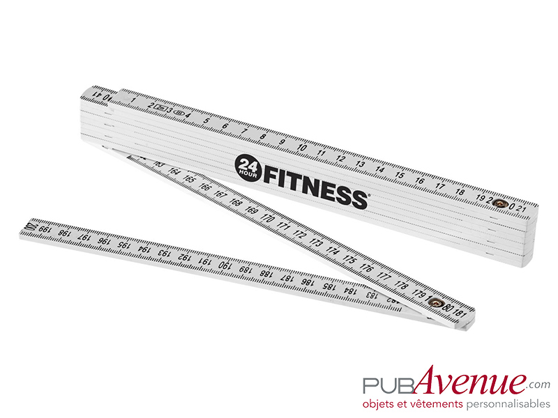 Mètre pliant menuisier plastique publicitaire personnalisé pas cher