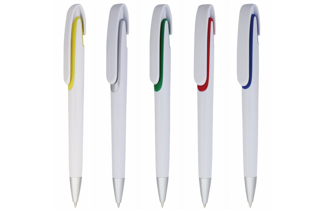 Stylo publicitaire en plastique original au clip original et design ...